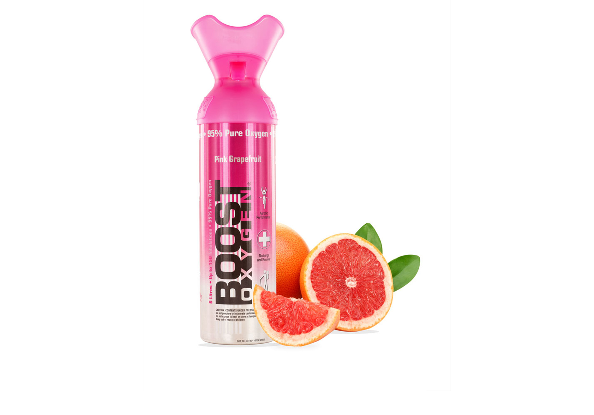 Boost zuurstof 9 liter Pink Grapefruit - Purezuurstof.nl